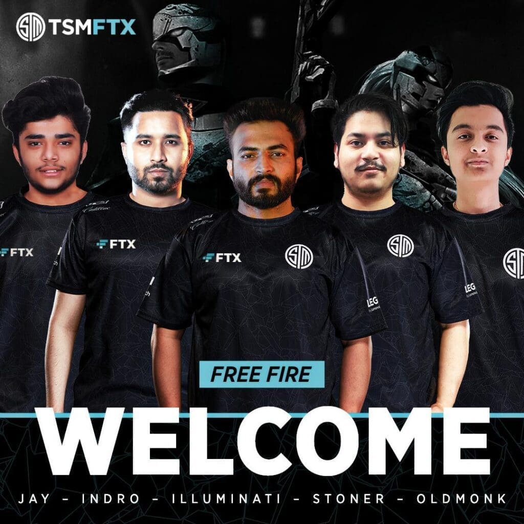 TSM India signs a new Free Fire roster
