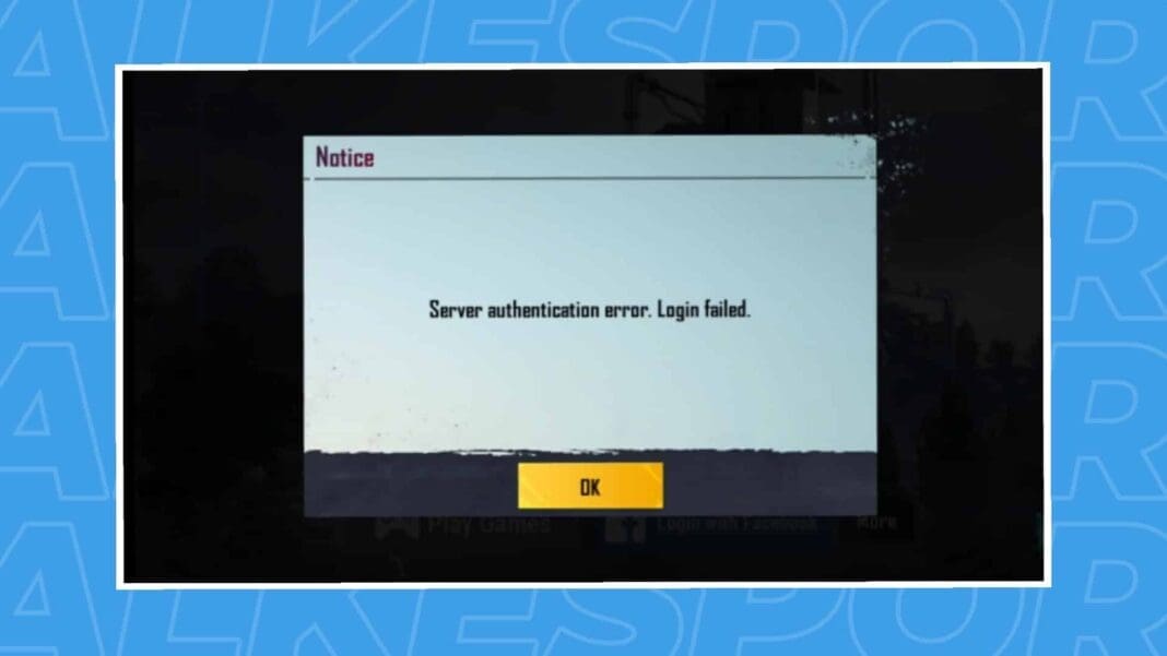 PUBG Mobile Server Authentication Error: What is it and how to solve it?