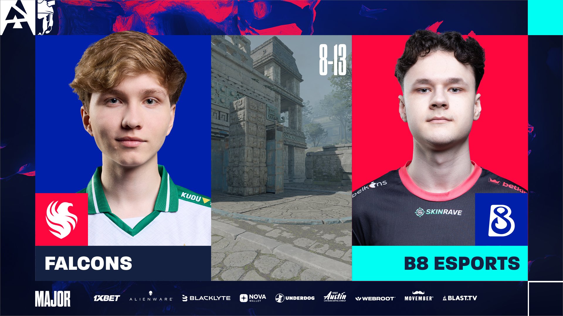 B8 Destroys Falcons in BLAST.tv Austin Major Stage 2