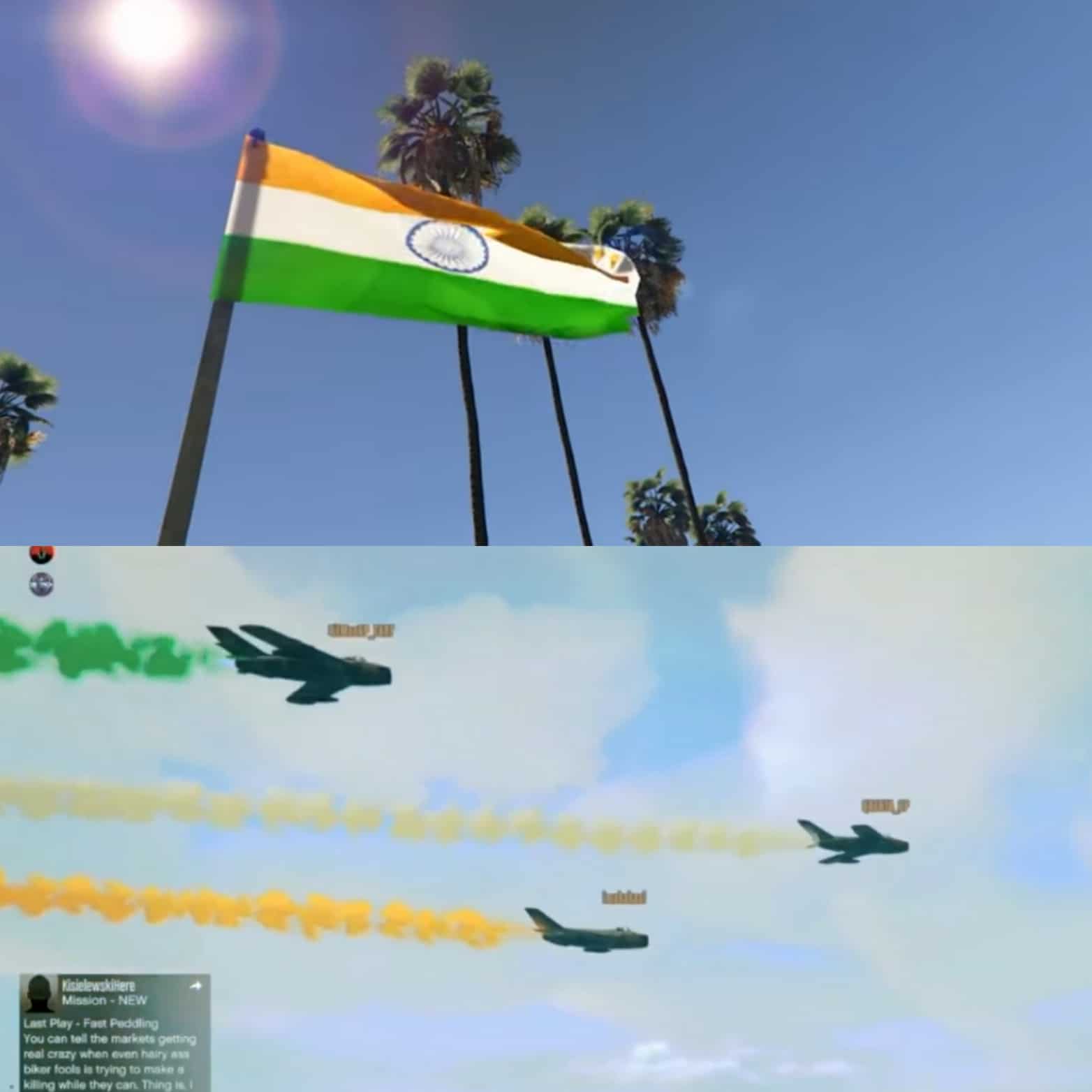 Watch: Gamers celebrate Independence Day in GTA V