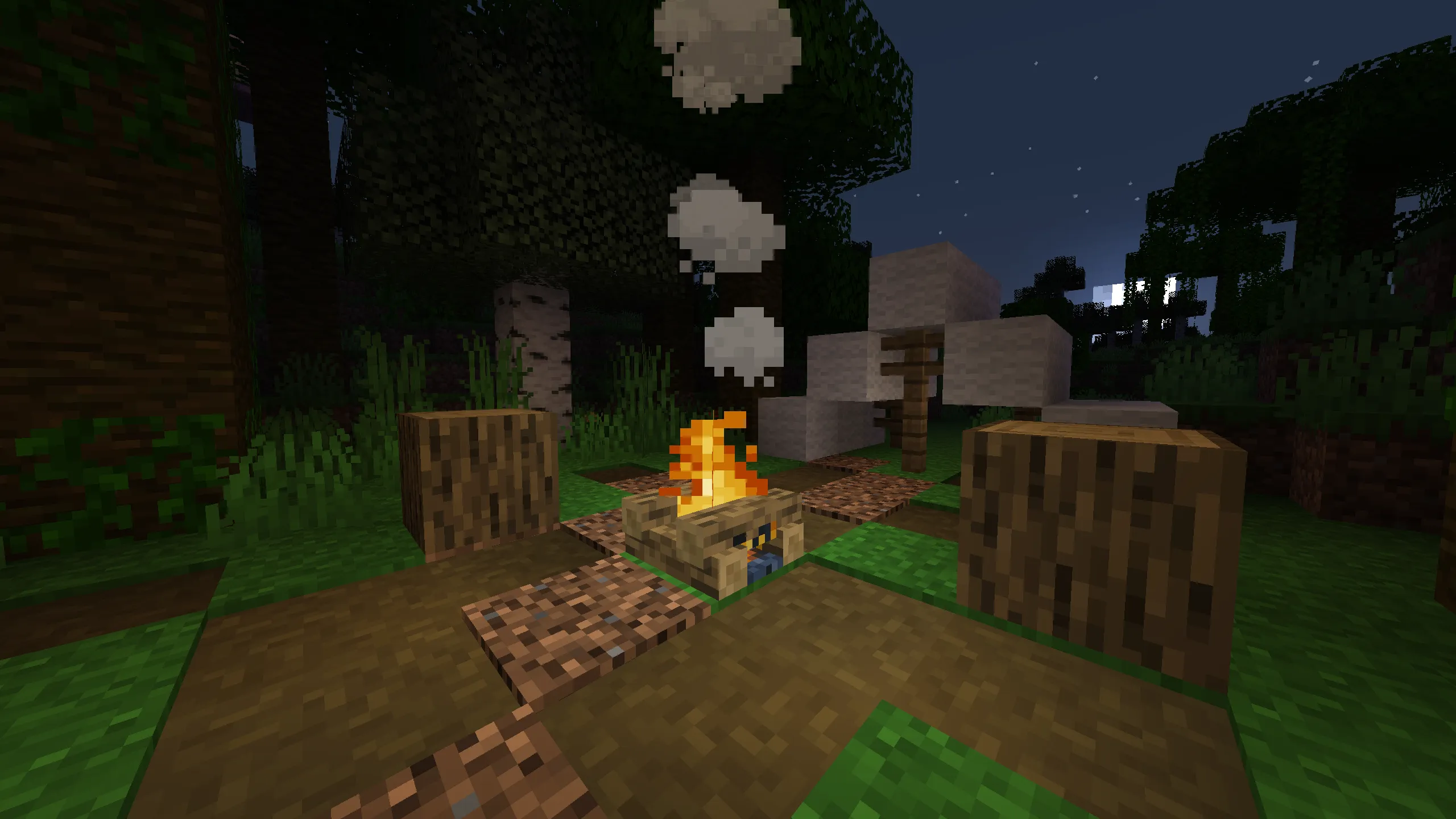 How to Make a Campfire in Minecraft (Crafting Recipe & More)