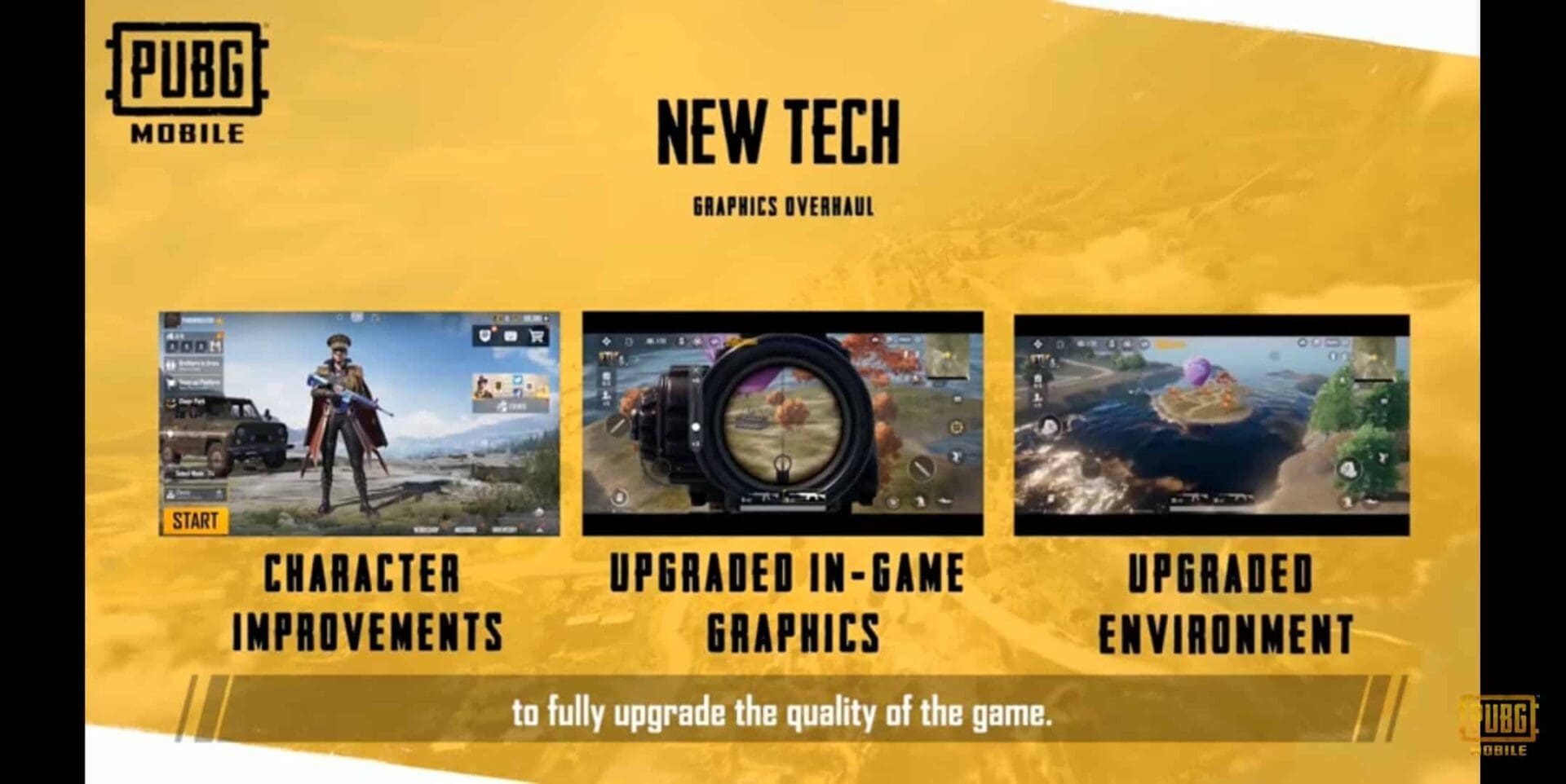 PUBG Mobile reveals massive changes to UI and game environment