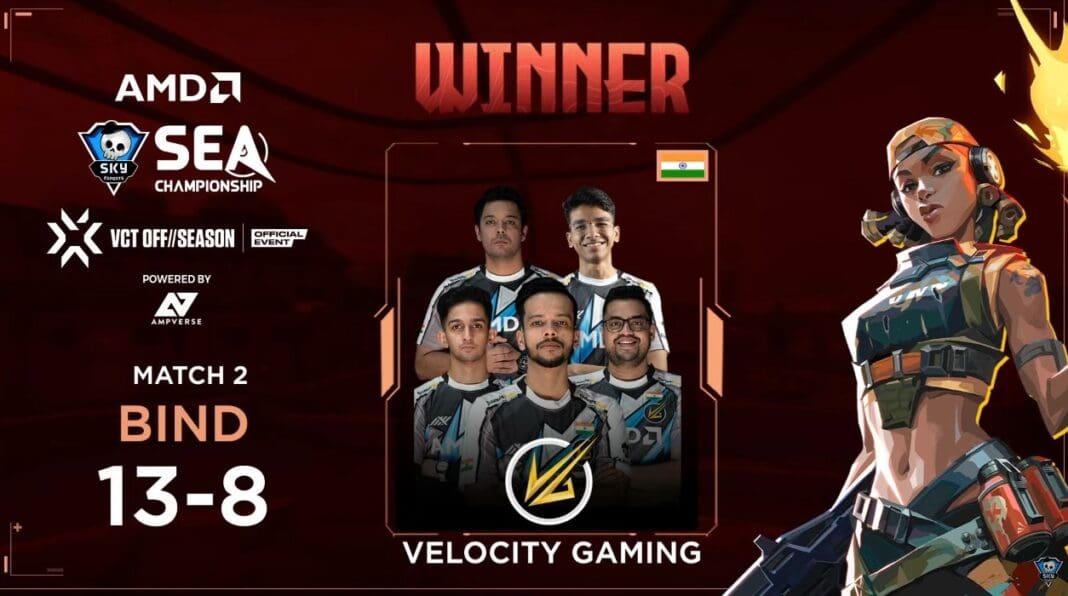 Velocity Gaming qualifies for Skyesports Valorant SEA Championship
