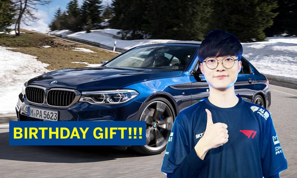 T1 Faker Gets A BMW Gift From CEO