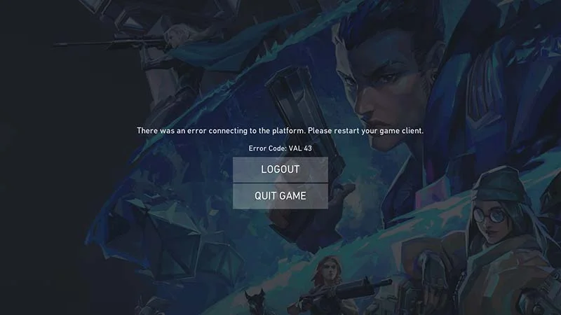 How to Fix VAL 43 Error in Valorant?