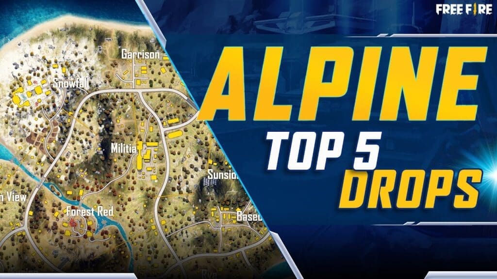 Free Fire - Top 5 Drop Locations in Alpine