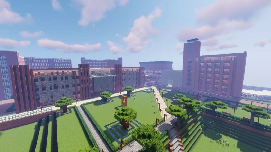 Indian students replicate college campus in Minecraft