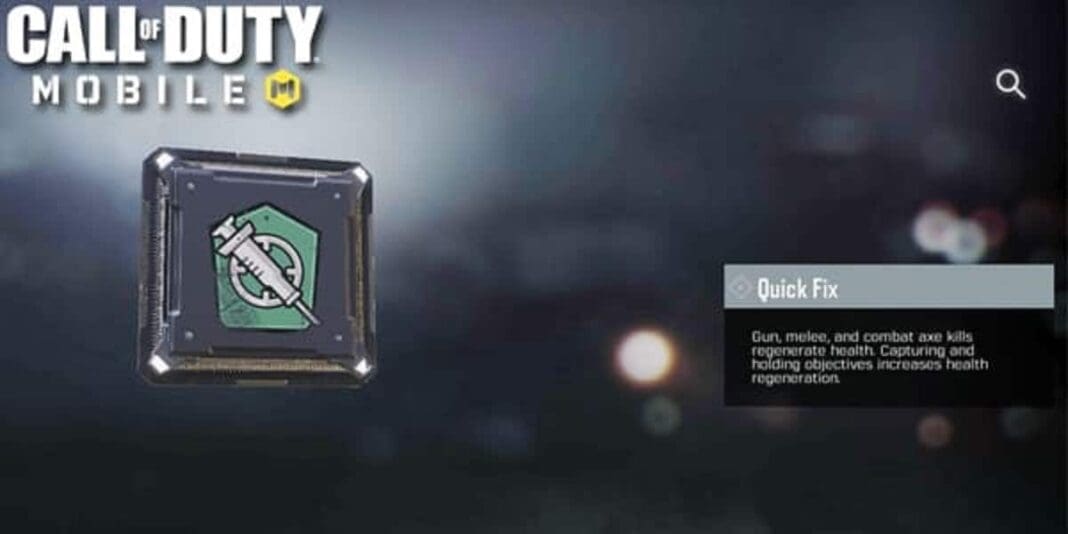 How To Get Quick Fix Perk in COD Mobile: Step By Step Guide
