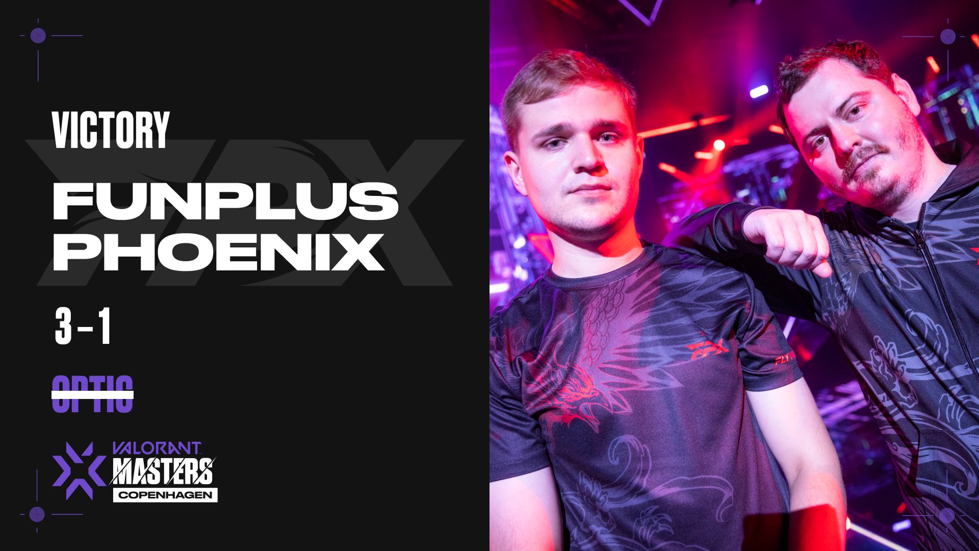 FPX beat Optic to reach the finals of Valorant Masters