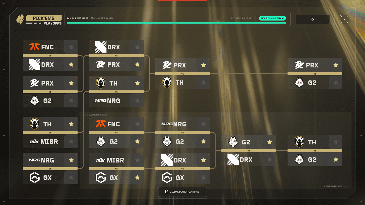 Valorant Champions 2025 Playoffs Pick’Ems Guide