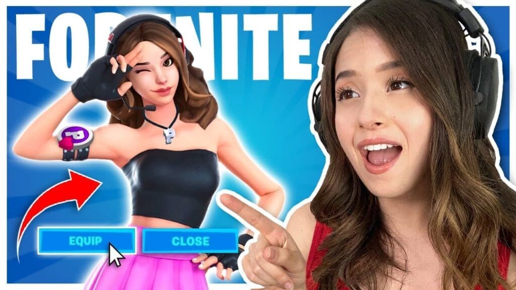 Fan turns Pokimane into a Fortnite skin