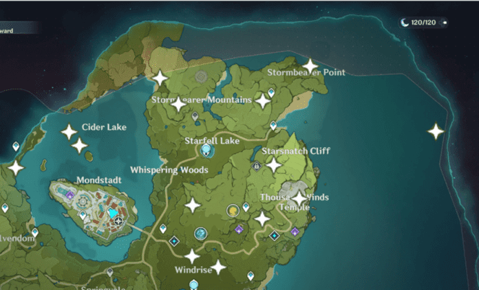 Genshin Impact Anemoculus Locations and Map