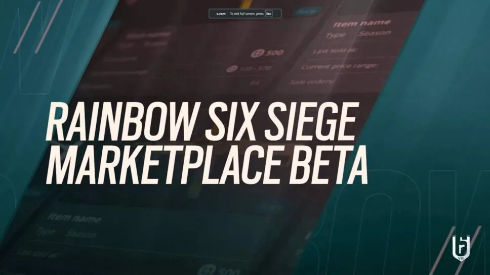 Rainbow Six Siege marketplace: Release Date and More Details