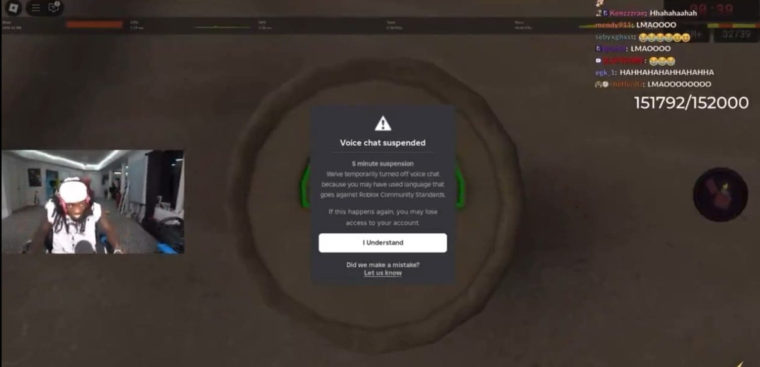 Roblox Bans Kai Cenat's Voice Chat Over AMP Fanum's Curse in Squid Game