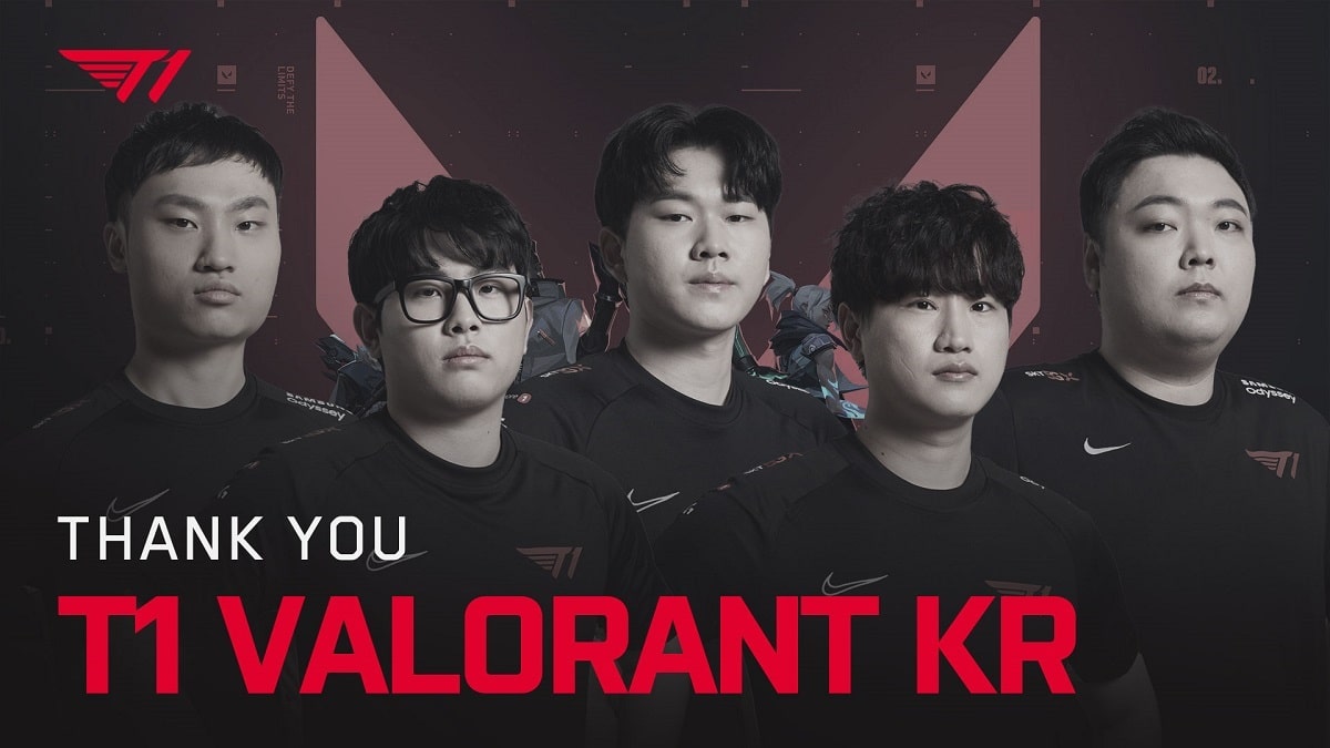 T1 parts ways with Korean Valorant roster